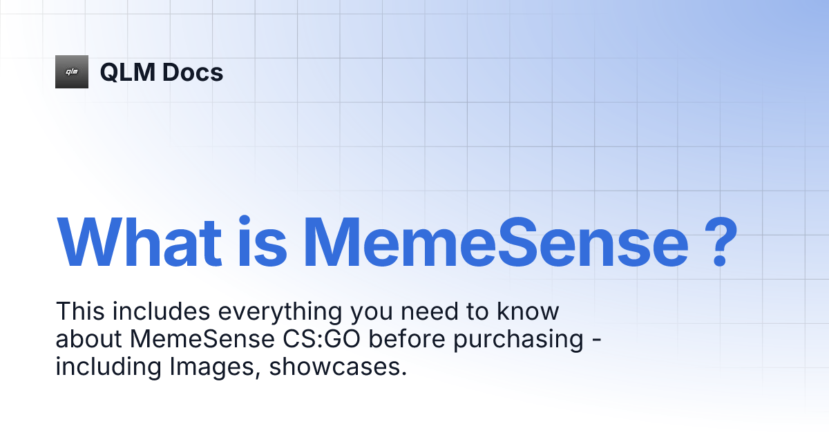 What is MemeSense ? | QLM Docs